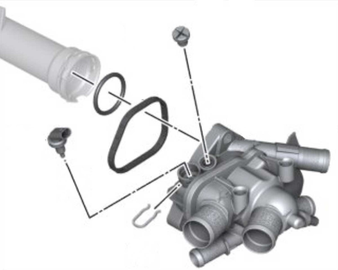 Mini Cooper Thermostat Housing Gen2 R55 r61 Non s